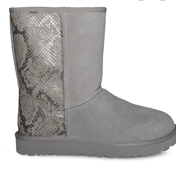 UGG | Shoes | Ugg Classic Metallic Snake Skin Boot | Poshmark